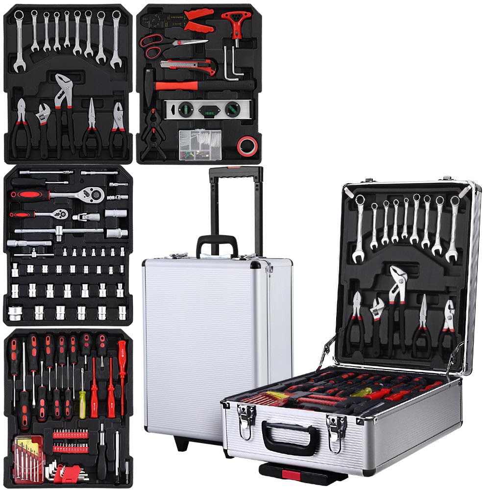 Giantz 786pcs Tool Box, Multi Tools Kit Socket Set Hand Toolbox Trolley ...