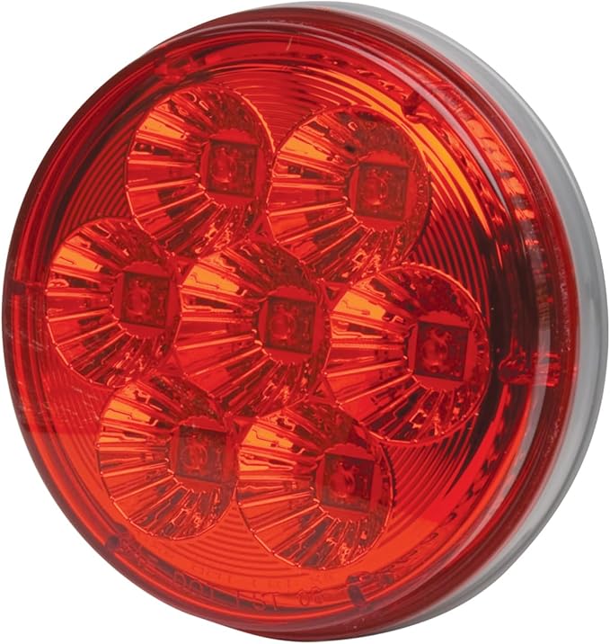 Amazon.com: RoadPro RP4064RLED/B 4" Round 7 LED Trailer Stop Turn Tail ...