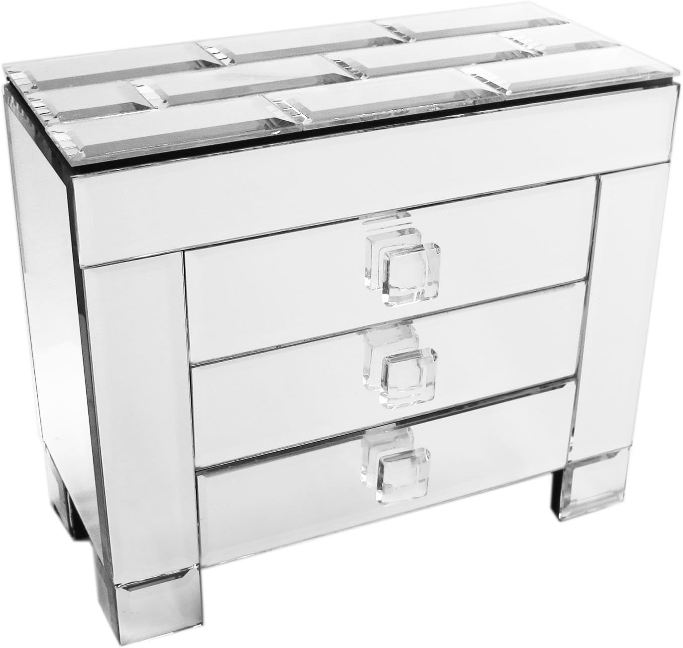 Amazon.com: Creative Co-Op Fabric Covered Jewelry Box with Floral ...
