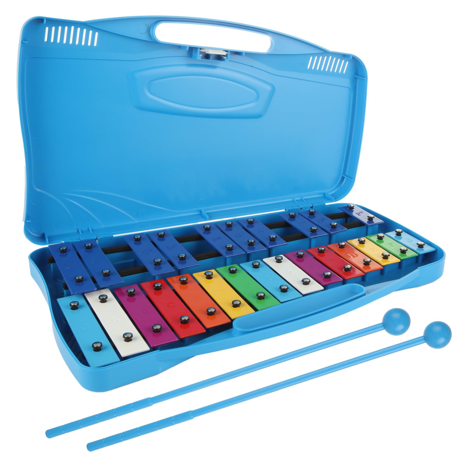 Snapklik.com : 25 Notes Xylophone Multi-Colored Metal Bars Glockenspiel ...