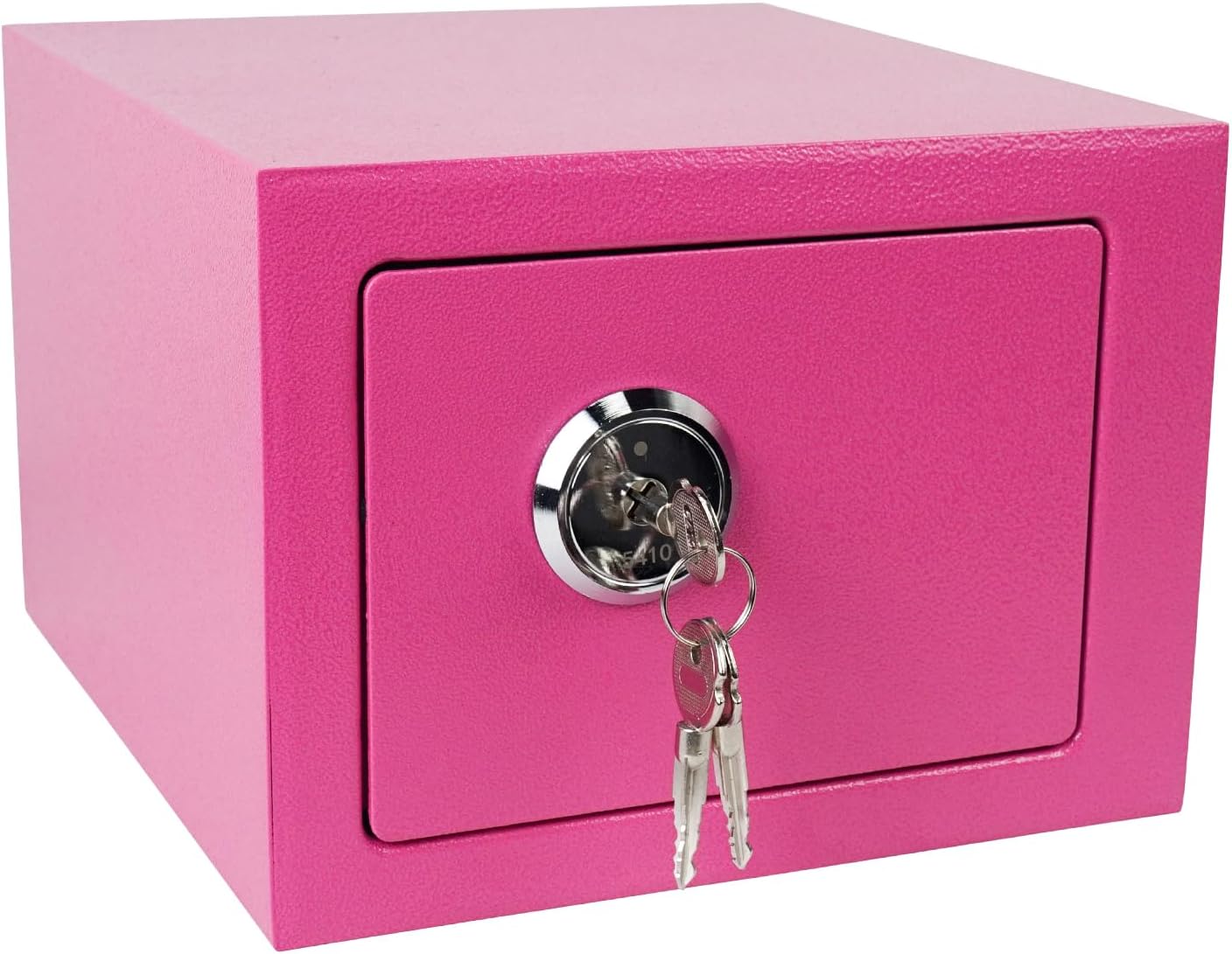 Luwint Small Steel Safe Lock Box with Key, General Home Use, 9.5 x 9 x ...