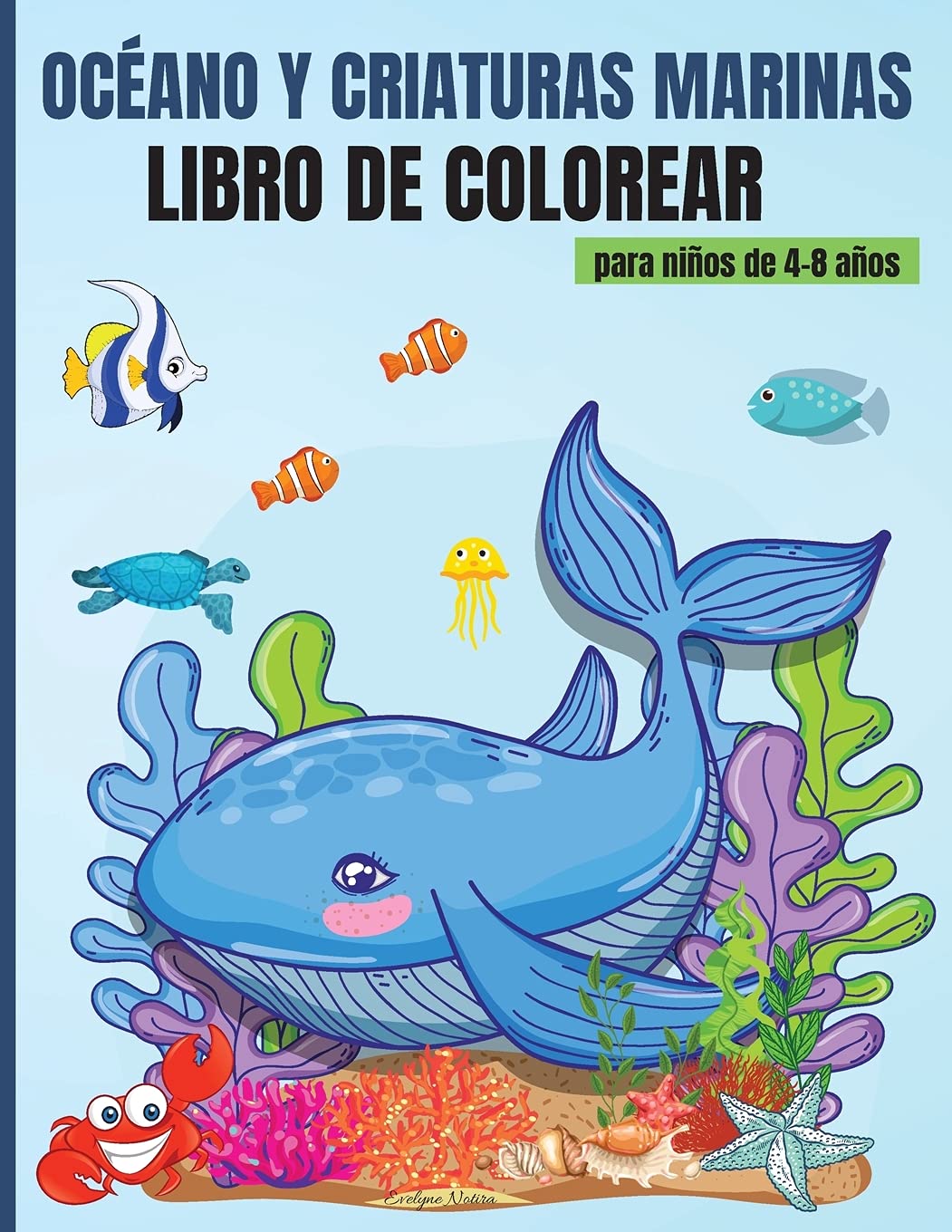 Oceano Y Criaturas Marinas Libro De Colorear Para Ninos 4 | Desertcart OMAN