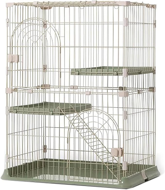 Amazon.com: Large Three-Tier Rabbit Cage, Splash Resistant Design ...