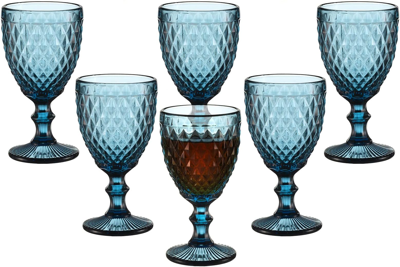 Amazon.com | Godinger Wine Glasses Goblets, Beverage Glass Cups ...