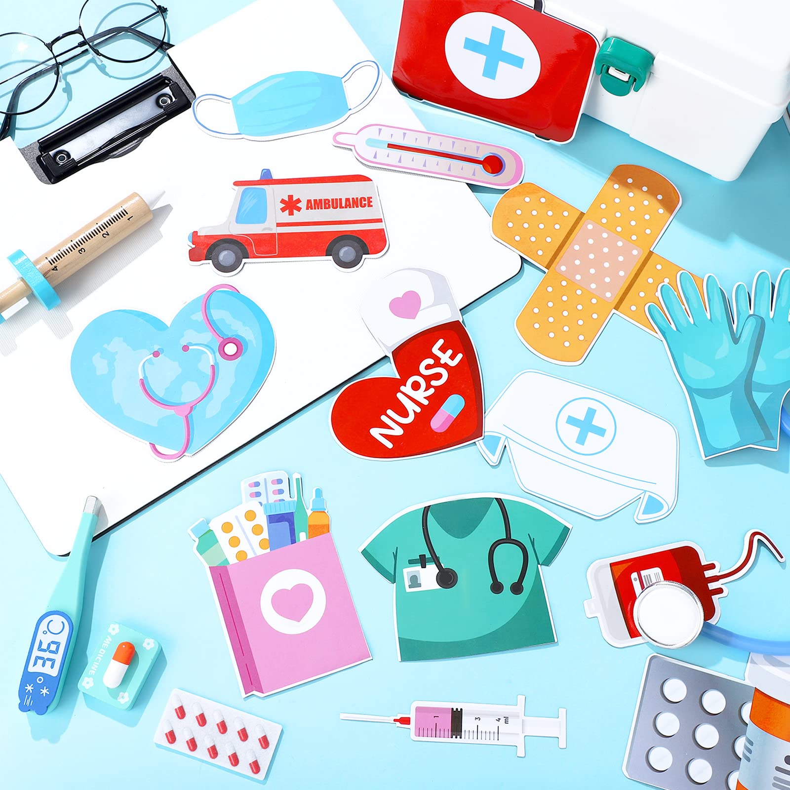 Snapklik.com : 25 Pcs Nurse Refrigerator Door Decorations Magnets Funny ...