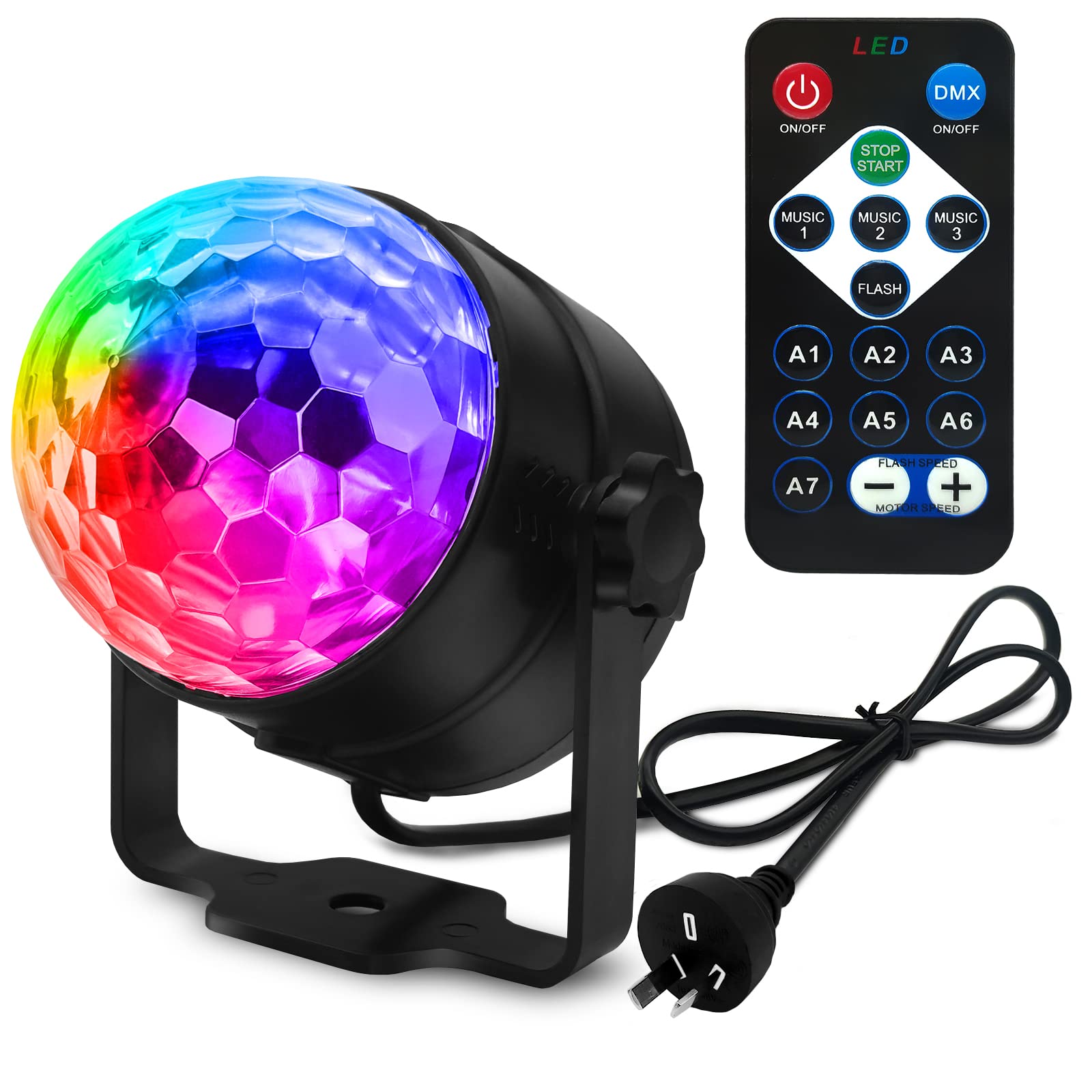 CTDZLED Disco Light with Remote Control Party Lights, Disco Ball Strobe ...