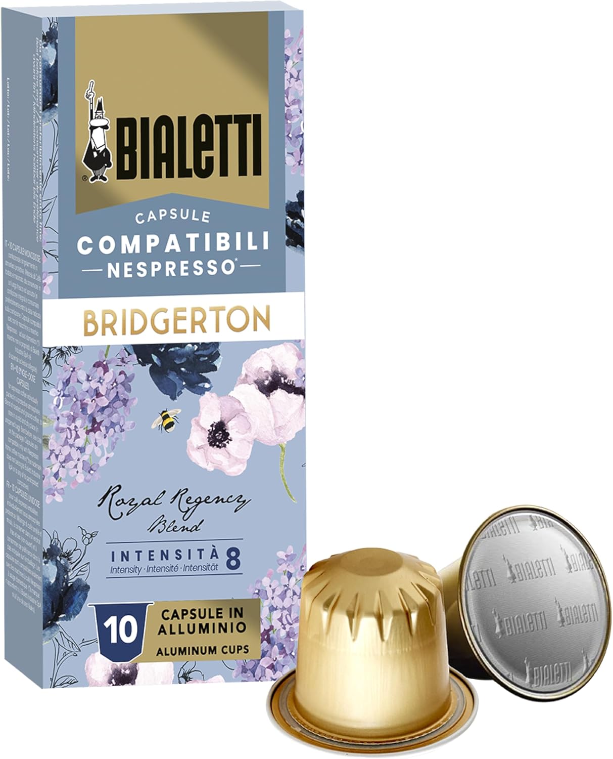 Bialetti Box 10 Capsule Bridgerton Compatibili Nespresso®, Gusto Royal ...