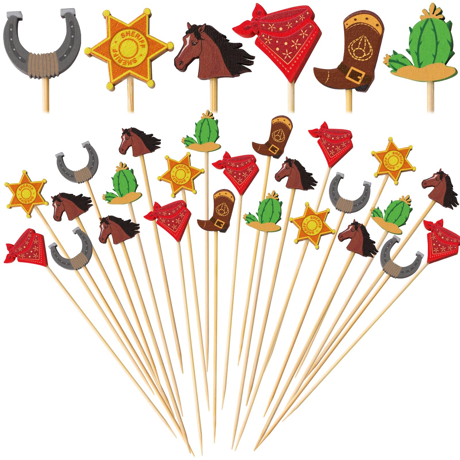 Amazon.com | Western Cowboy Cocktail Picks 120PCS Western Appetizers ...