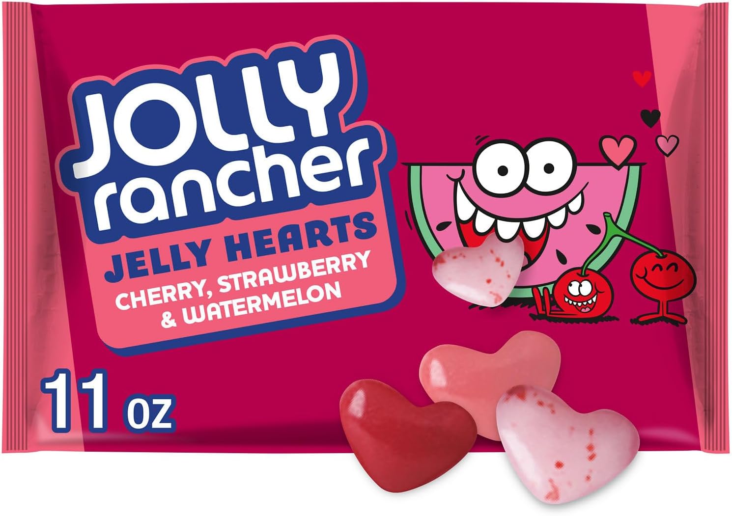 Amazon.com : JOLLY RANCHER Assorted Fruit Flavored Jelly Hearts ...