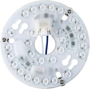 HAOLEDI 4.5'' 15W LED Ceiling Fan Light Retrofit Kit, Flush Mount ...