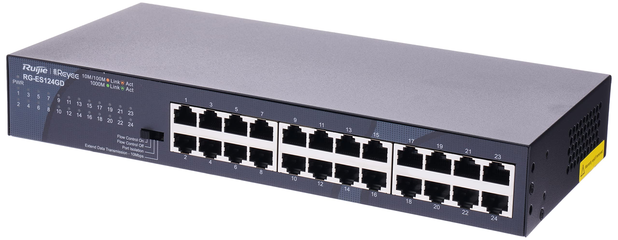Rouijie Networks RG-ES124GD 24-Port 10/100/1000Mbps Steel Case ...