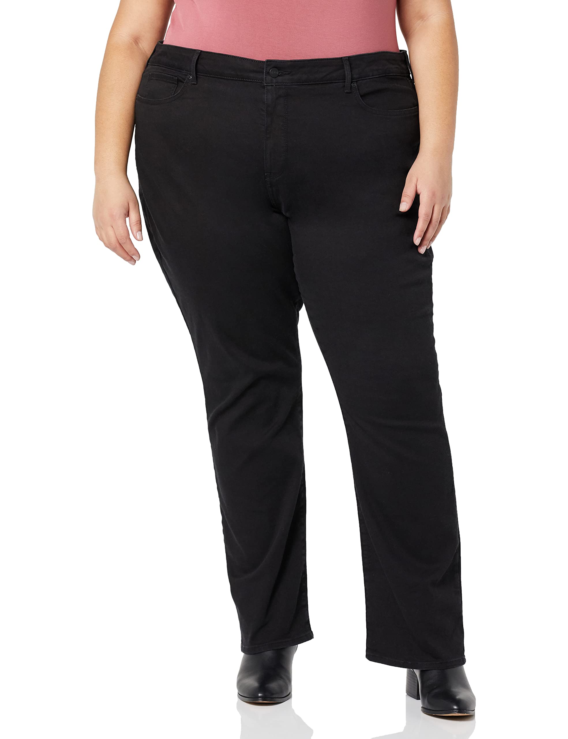 NYDJ Damen Plus Size Marilyn Straight Leg Jeans, schwarz, 26W