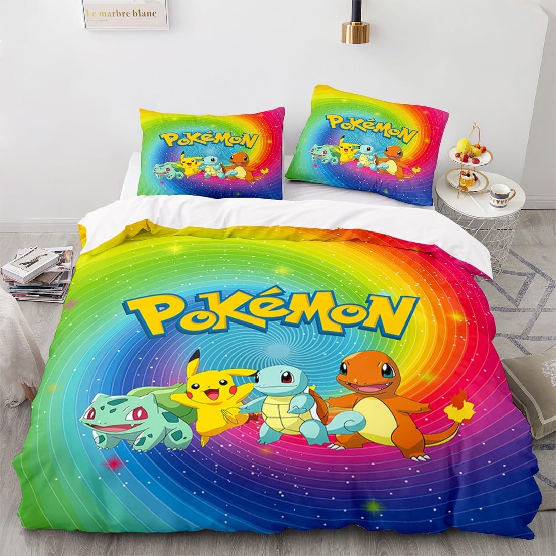Pokemon Bettwäsche-Set 135x200 80x80 cm · Pokémon Pikachu ...