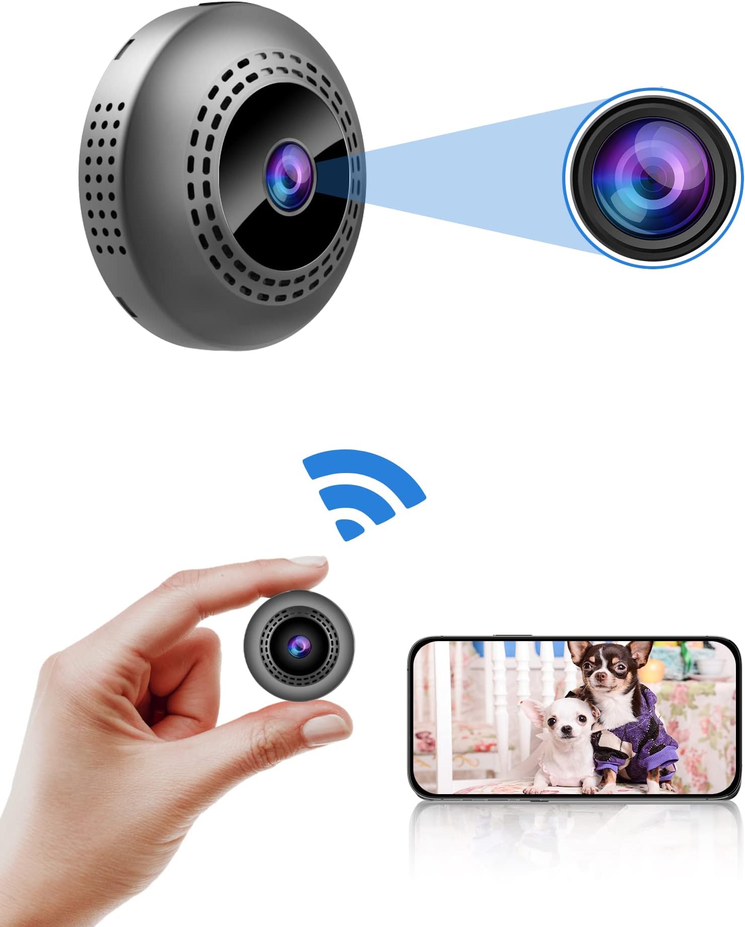 Amazon.com : Alarm.com 1080P Indoor +Outdoor WiFi Video Camera (ADC ...