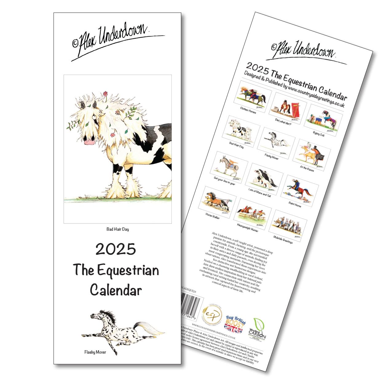 Equestrian Horse and Pony Calendar 2025 by Alex Underdown – BigaMart