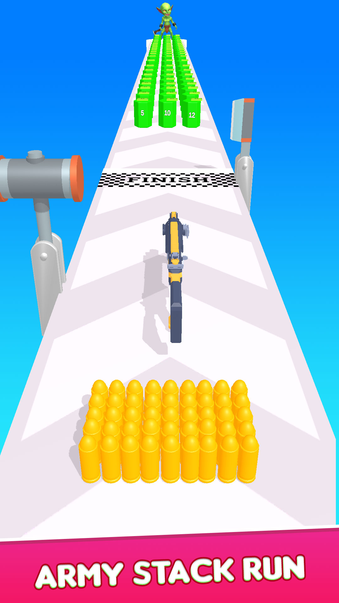 Bullet Army Gun Run 3D - Bullet Stack Rush Weapon Shooter Action Game ...