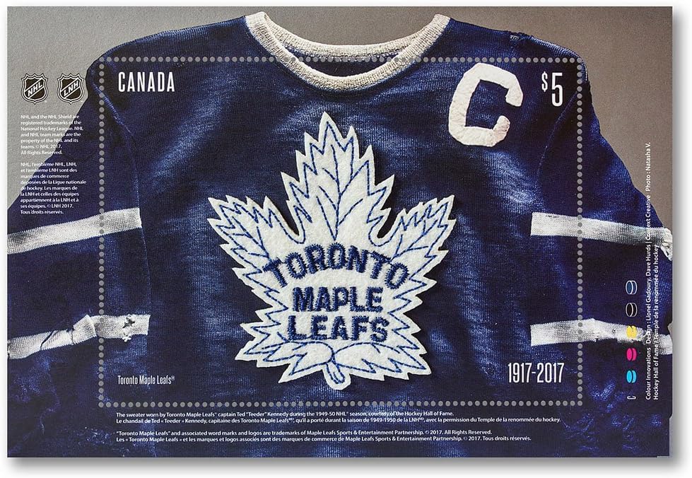 Toronto_Maple_Leafs®: Crest Souvenir Sheet 100th Anniversary Canada ...