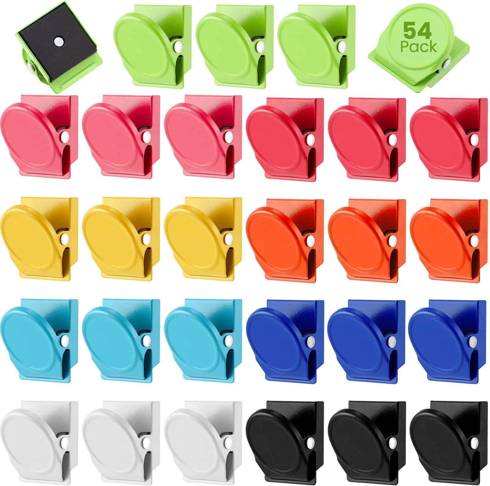 Amazon.com : Tenceur 54 Pcs Metal Magnetic Clips Heavy Duty ...