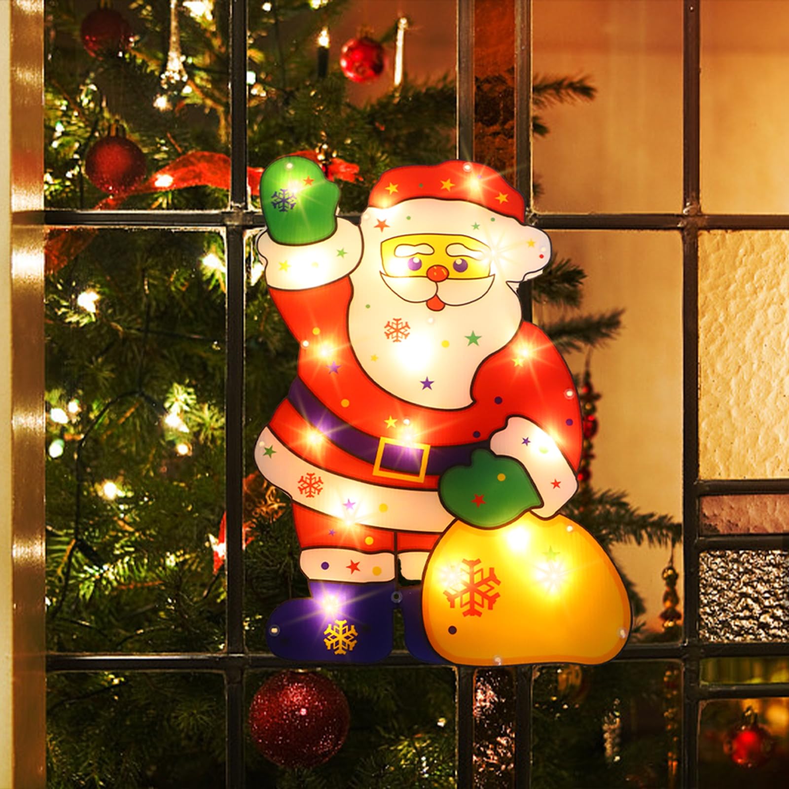 Snapklik.com : Roseeyo Lighted Christmas Window Decorations, 16.5 ...