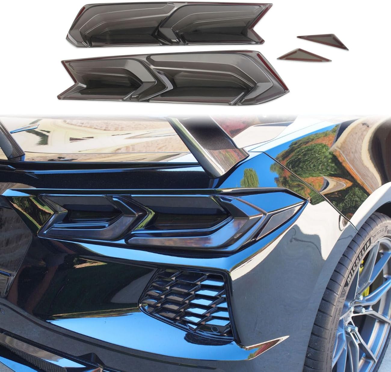 Amazon.com: SR1 Performance C8 Corvette Dry Bay Vent Blocks USA Made ...