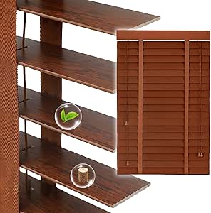 Amazon.com: EVOZEN Slats Wood Blinds 2 Inch Cordless, Custom Wood Blinds for Indoor Windows ...