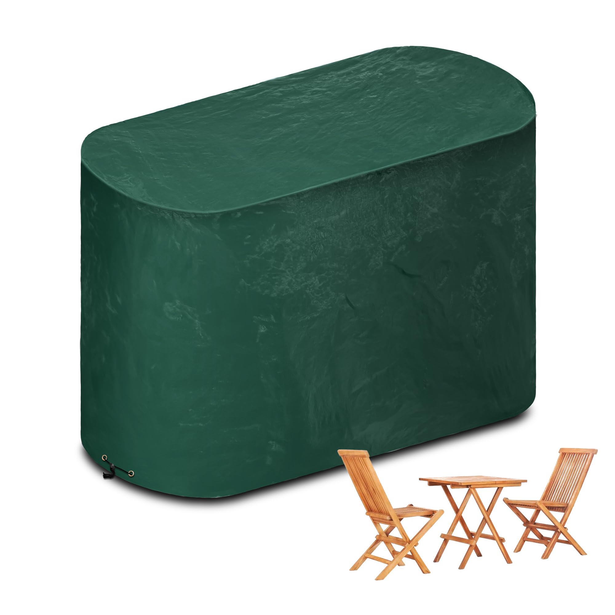 Funshot PE Patio Bistro Set Cover, 3 Piece Outdoor Rattan Garden ...