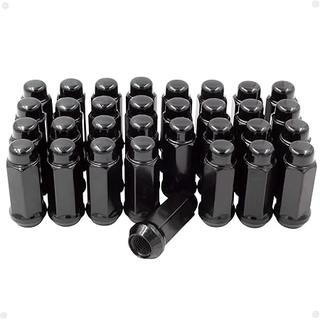 Amazon.com: Wheel Accessories Parts Set of 32 Black 14x2 Lug Nuts Cone ...