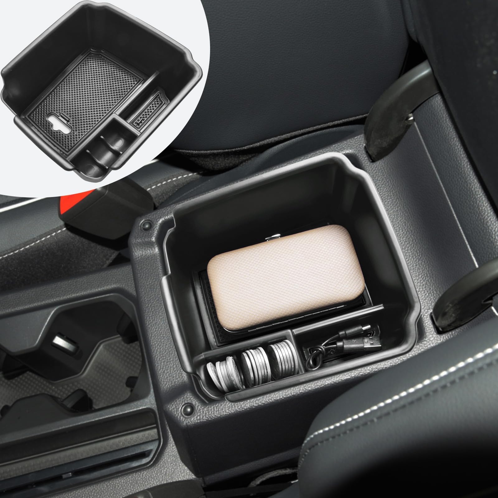 Amazon.com: EDBETOS Center Console Organizer Compatible with 2022-2024 VW Taos and for 2018-2023 ...