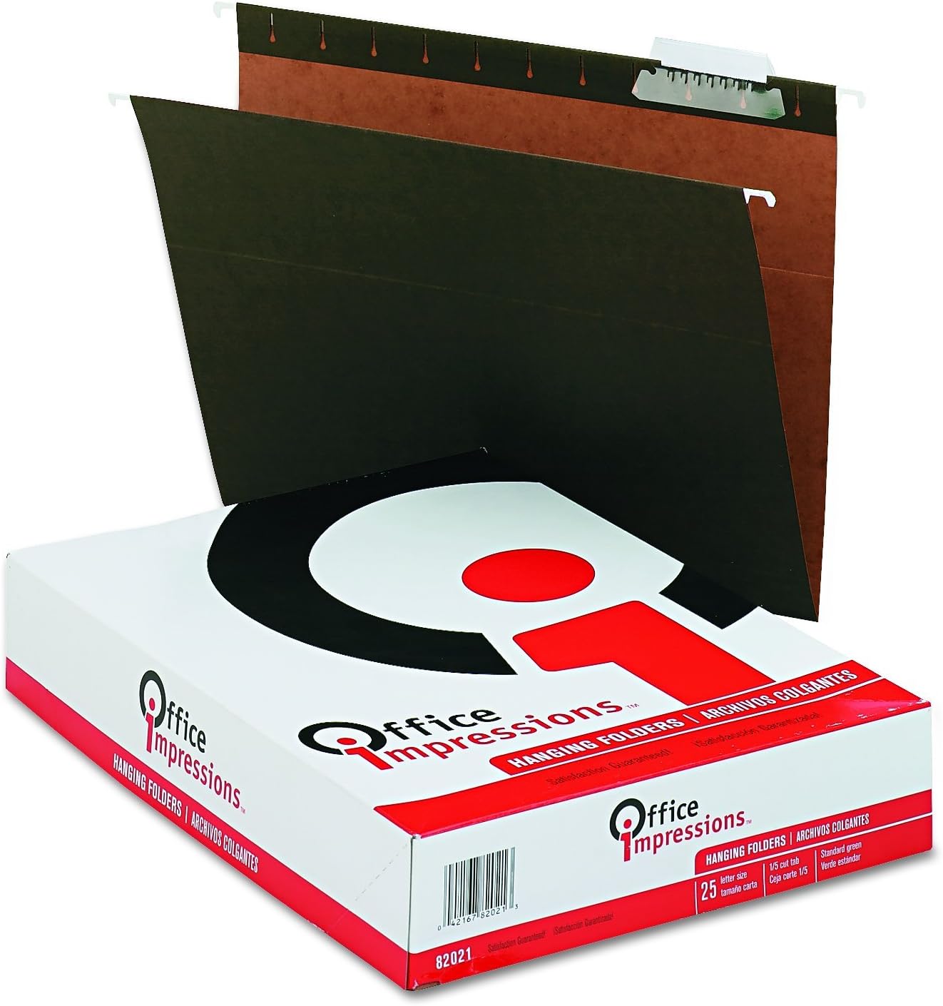 Amazon.com : Office Impressions Hanging File Folders, Letter Size, 1/5 ...