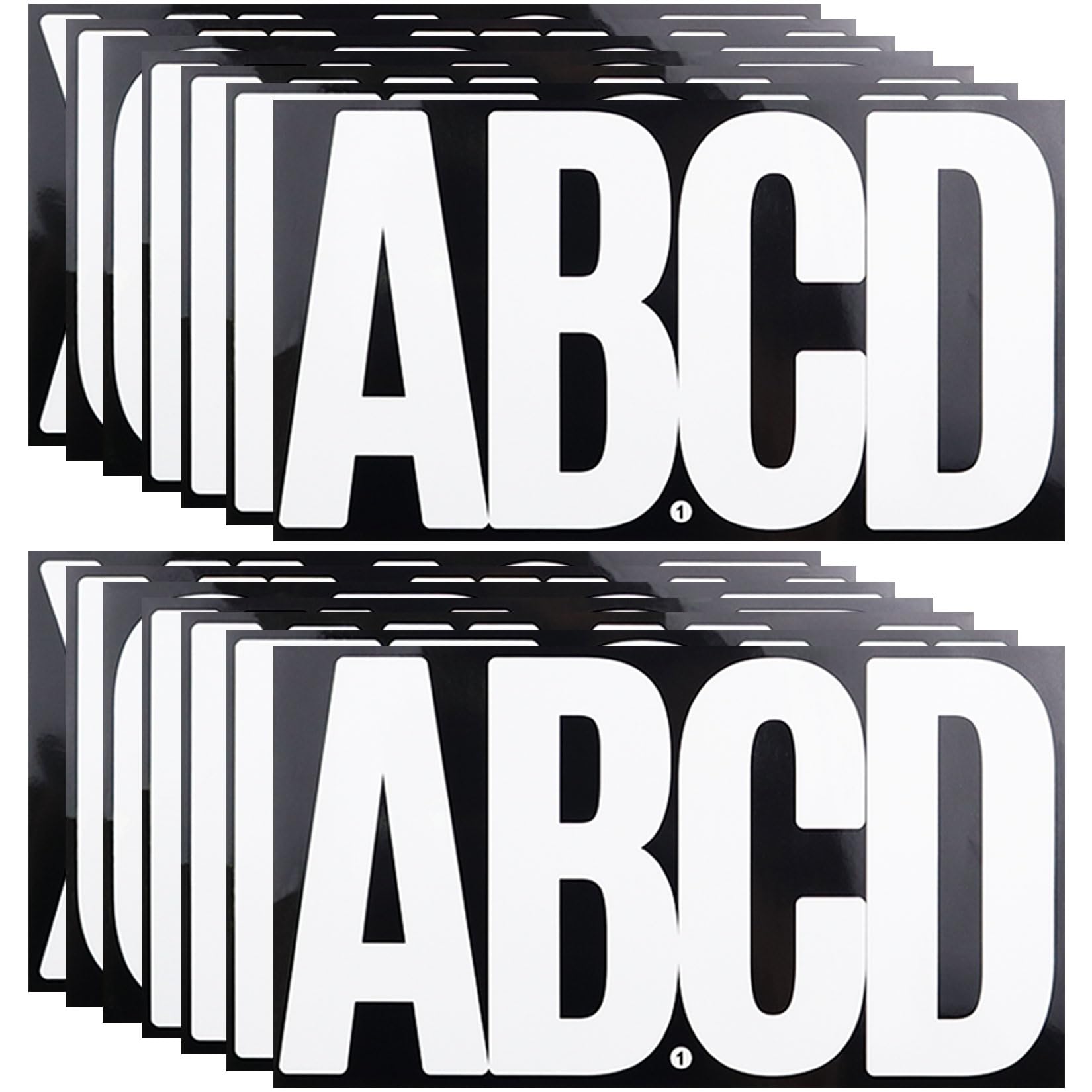 Amazon.com: 6 Inch Large White Letters Stickers, 76 Pieces Self ...