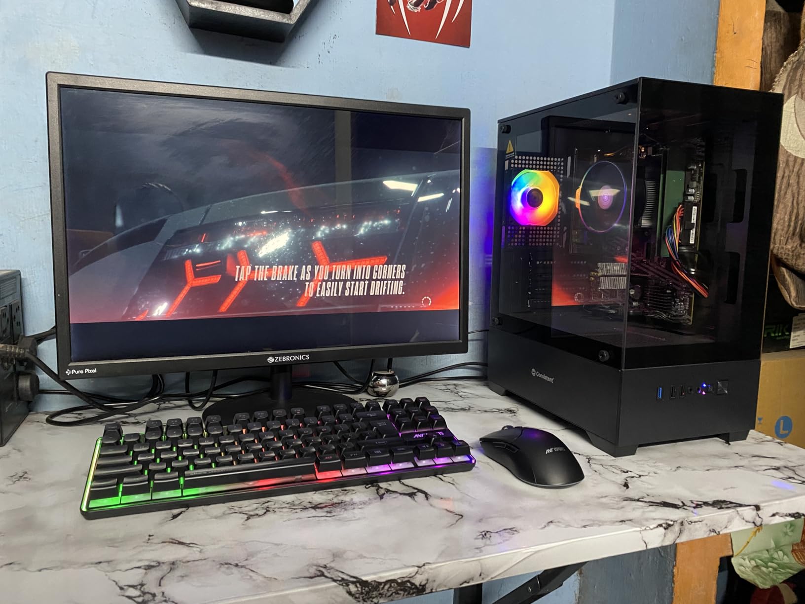 Amazon.in: Buy Computer PC Case (CIP501) Black Nebula Computer Case ...