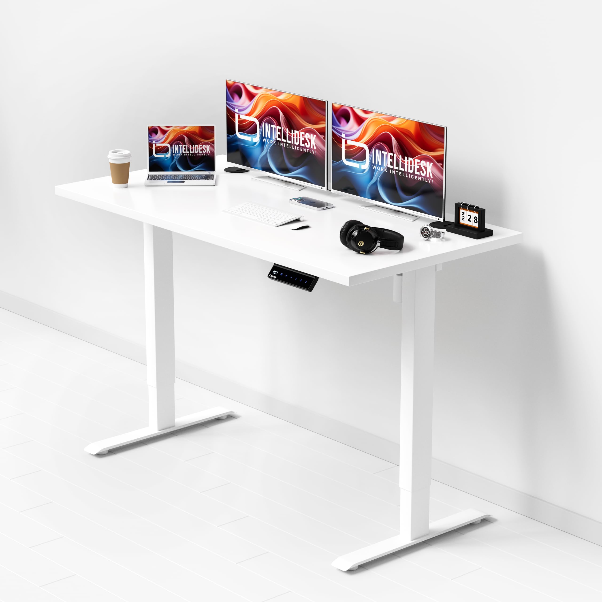 Intellidesk® Eco - Electronic Height Adjustable Desk | 80Kg Weight ...
