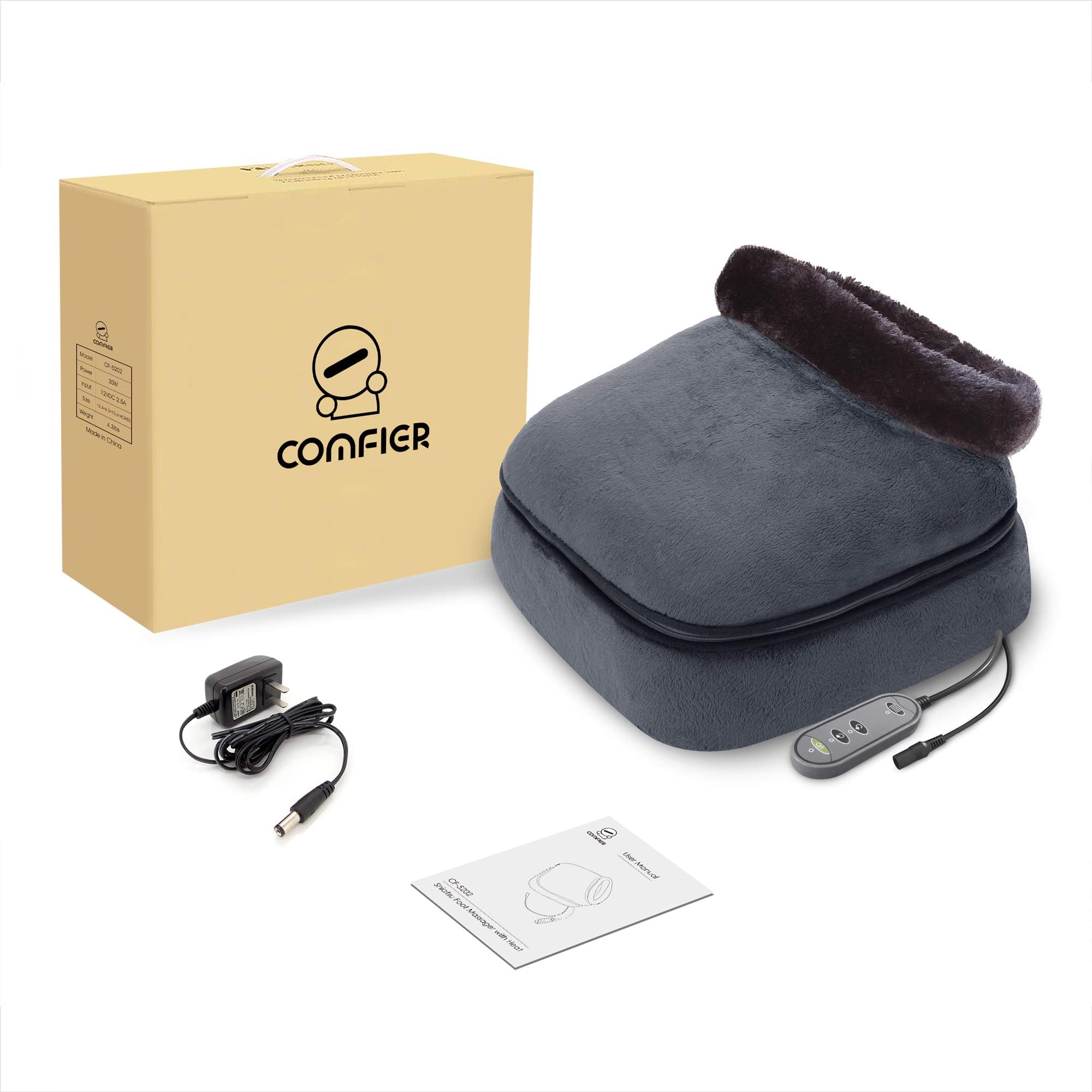 Amazon.com: COMFIER Foot Massager with Heat, Electric Foot Warmer for ...