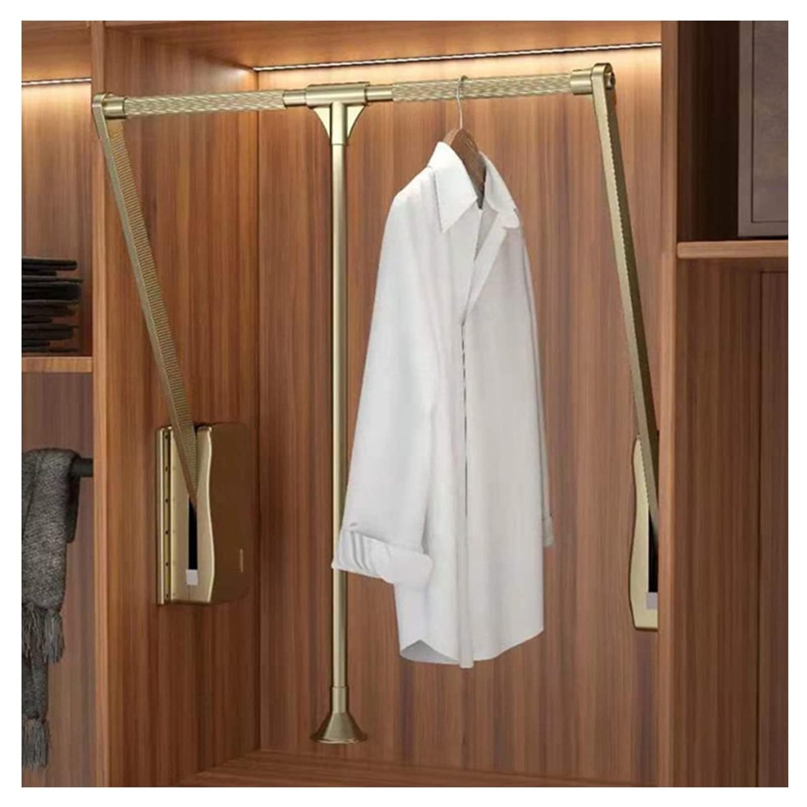 Amazon.com: Stainless Steel Wardrobe Rail Tube - Extendable Pull Out ...