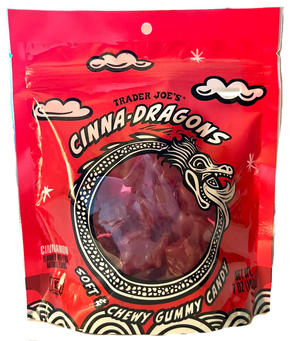 Amazon.com : Cinna-Dragons, Gummy Candy, Sweet Hot Cinnamon Flavor ...