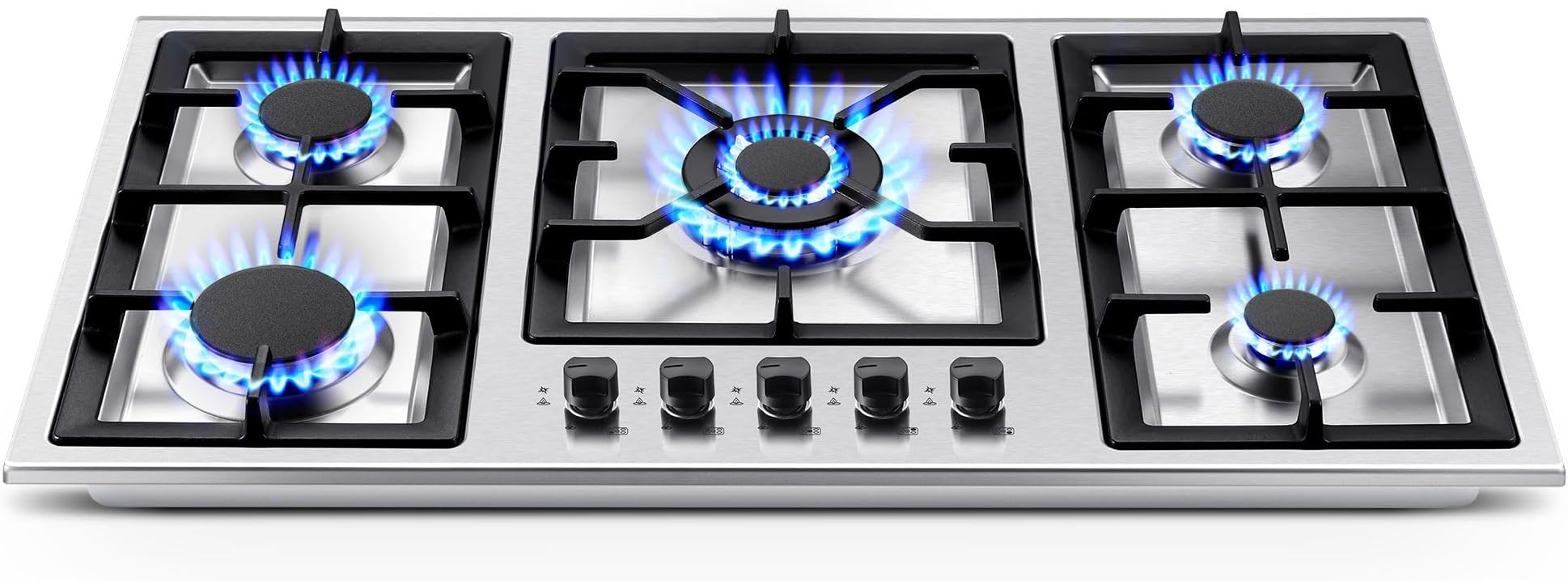 Amazon.com: Amzgachfktch 36 Inch Gas Cooktop, 5 Burner Gas Stove Top ...