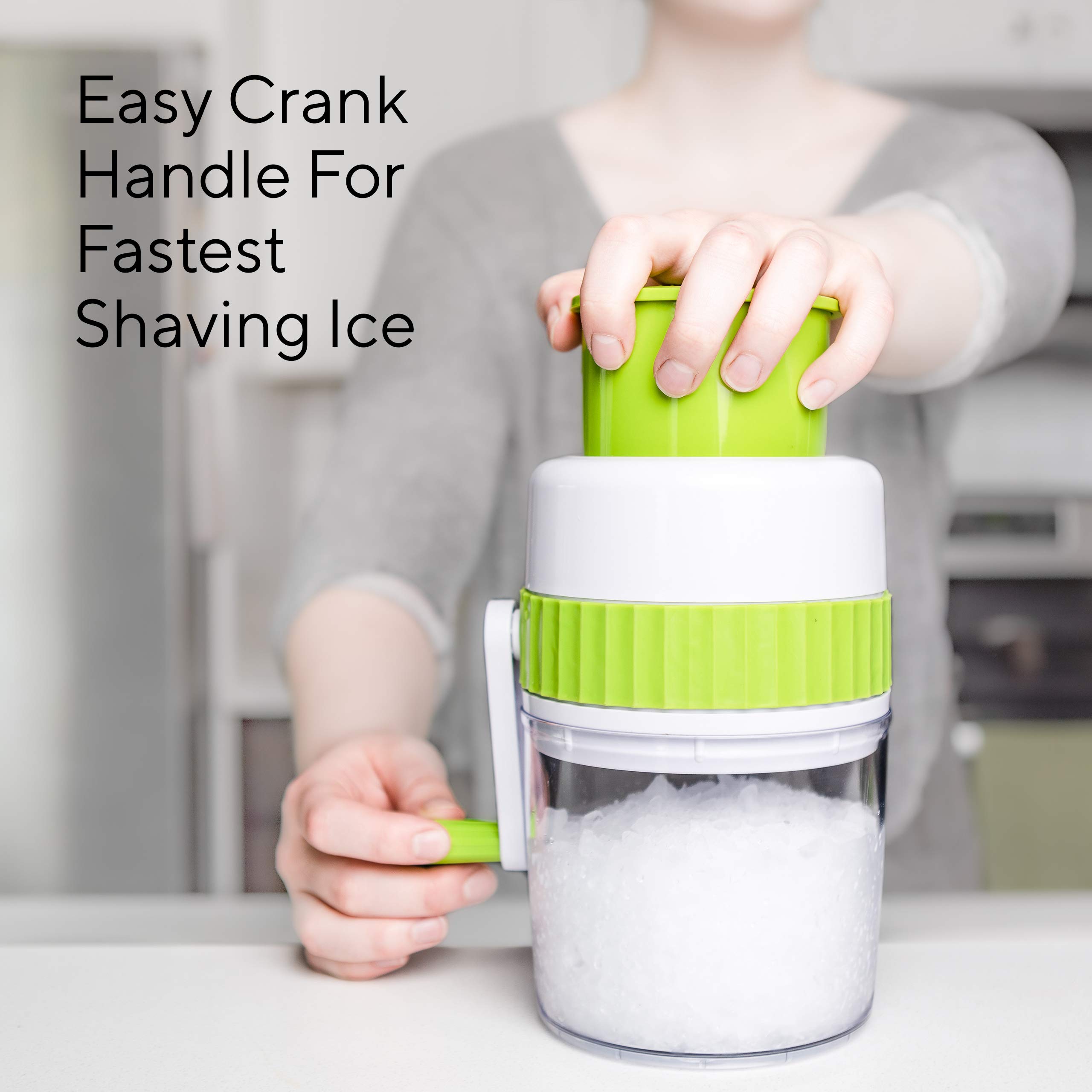 Stainless Steel Hand Crank Ice Shaver For Snow Cones - & Cocktails ...