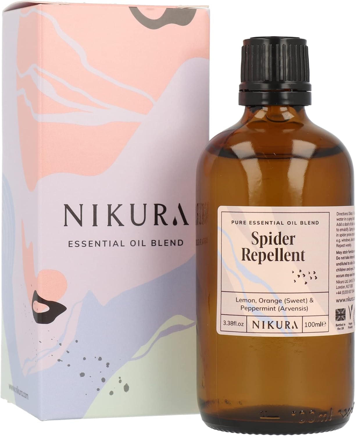 Nikura Spider Repellent Essential Oil Blend - 100ml | for deterring ...