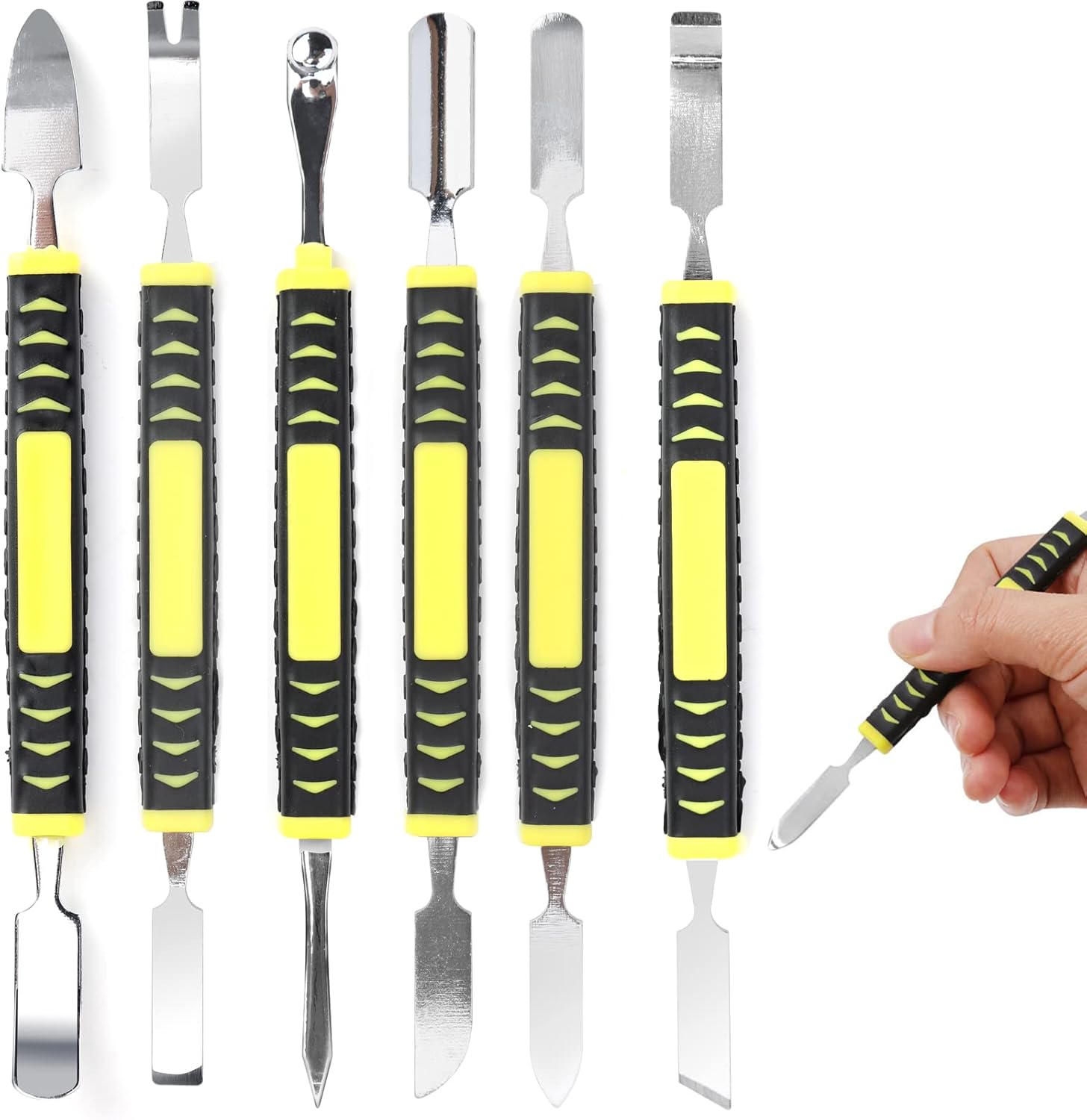 Metal Spudger Tools Set 6PCS Portable Stainless Steel Double-Ended Pry ...