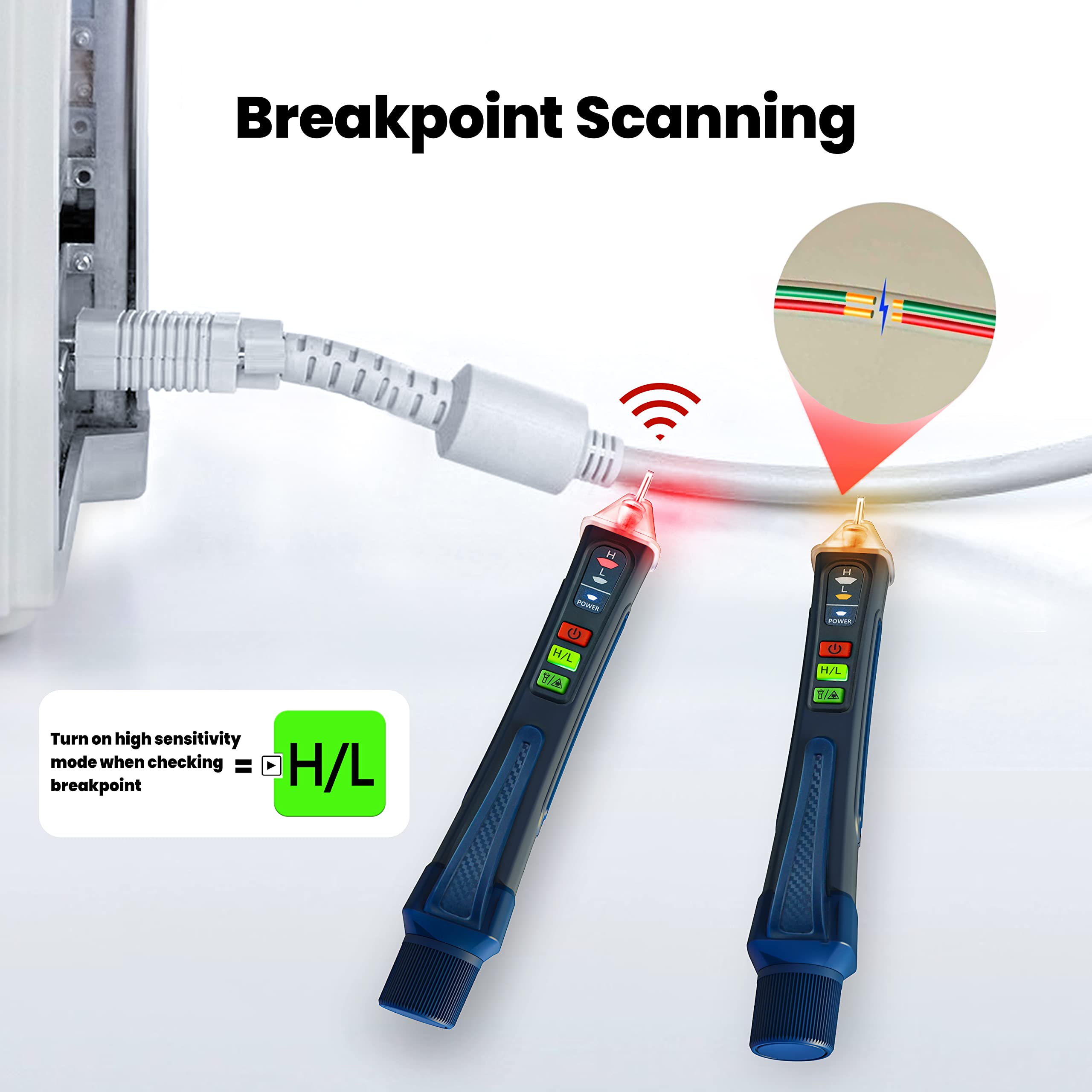 Snapklik.com : VENLAB Voltage Tester, Non Contact Voltage Detector ...