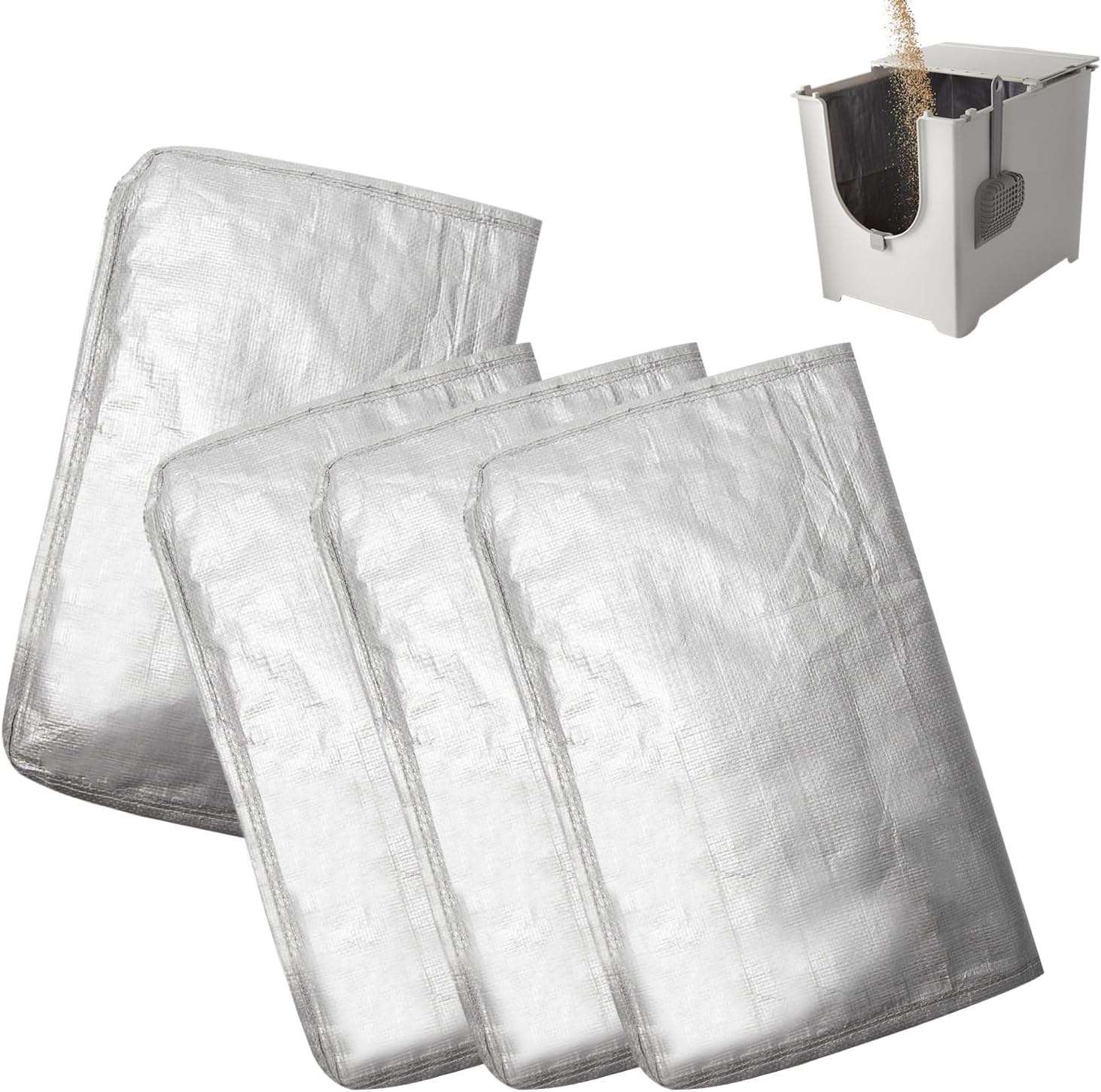 Amazon.com: 4 Pack Reusable Liners Compatible with Mod Kat Cat Litter ...