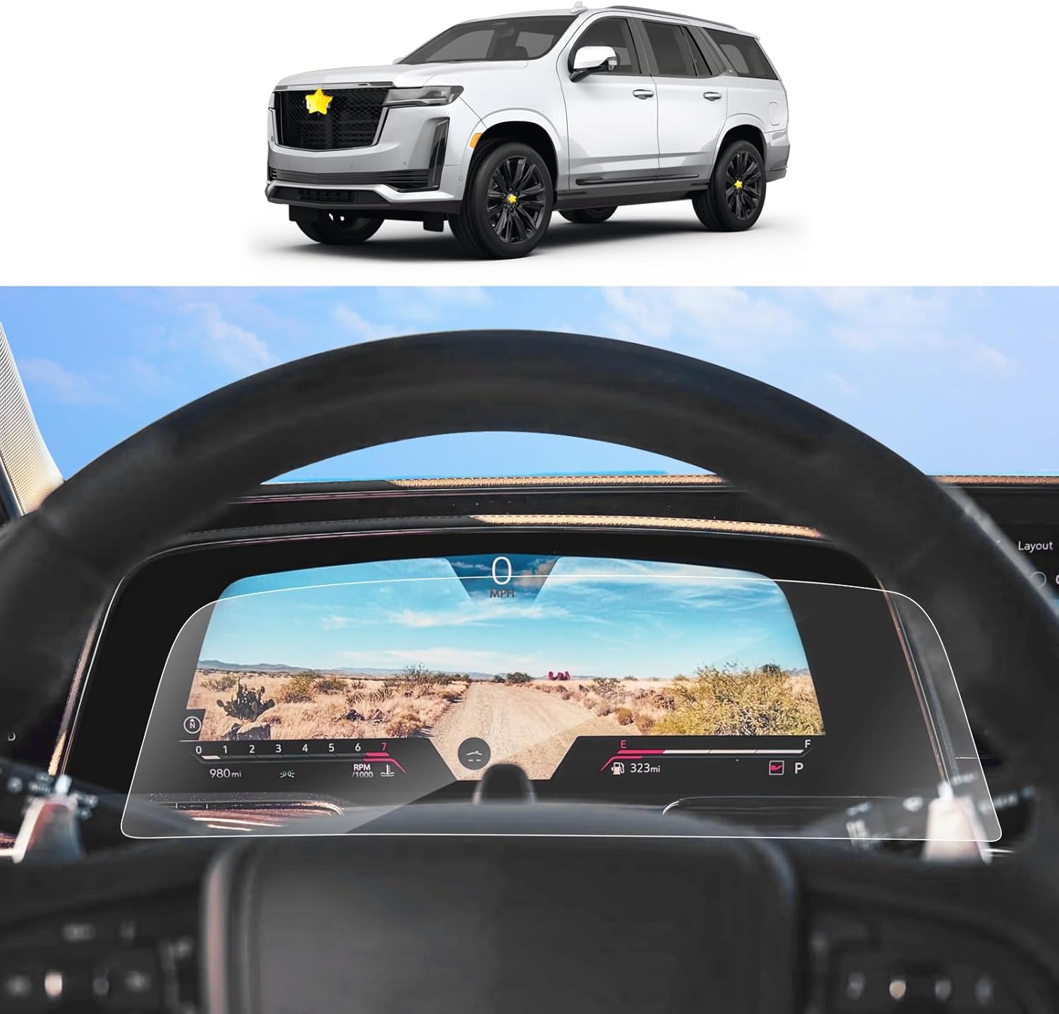 Amazon.com: SKTU for 2021 2022 2023 2024 Cadillac Escalade Screen ...