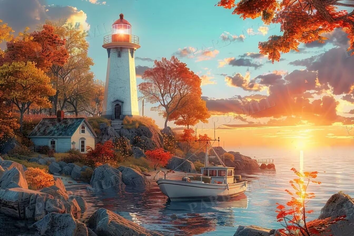 Autumn Desktop Wallpaper Lighthouses Lake Shore Lighthouse – Motion