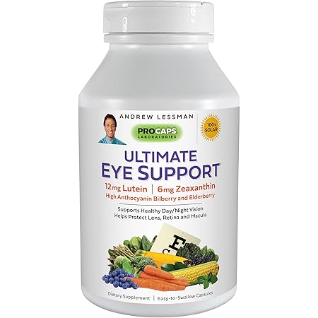 Amazon.com: ANDREW LESSMAN Ultimate Eye Support 180 Softgels - 12mg ...