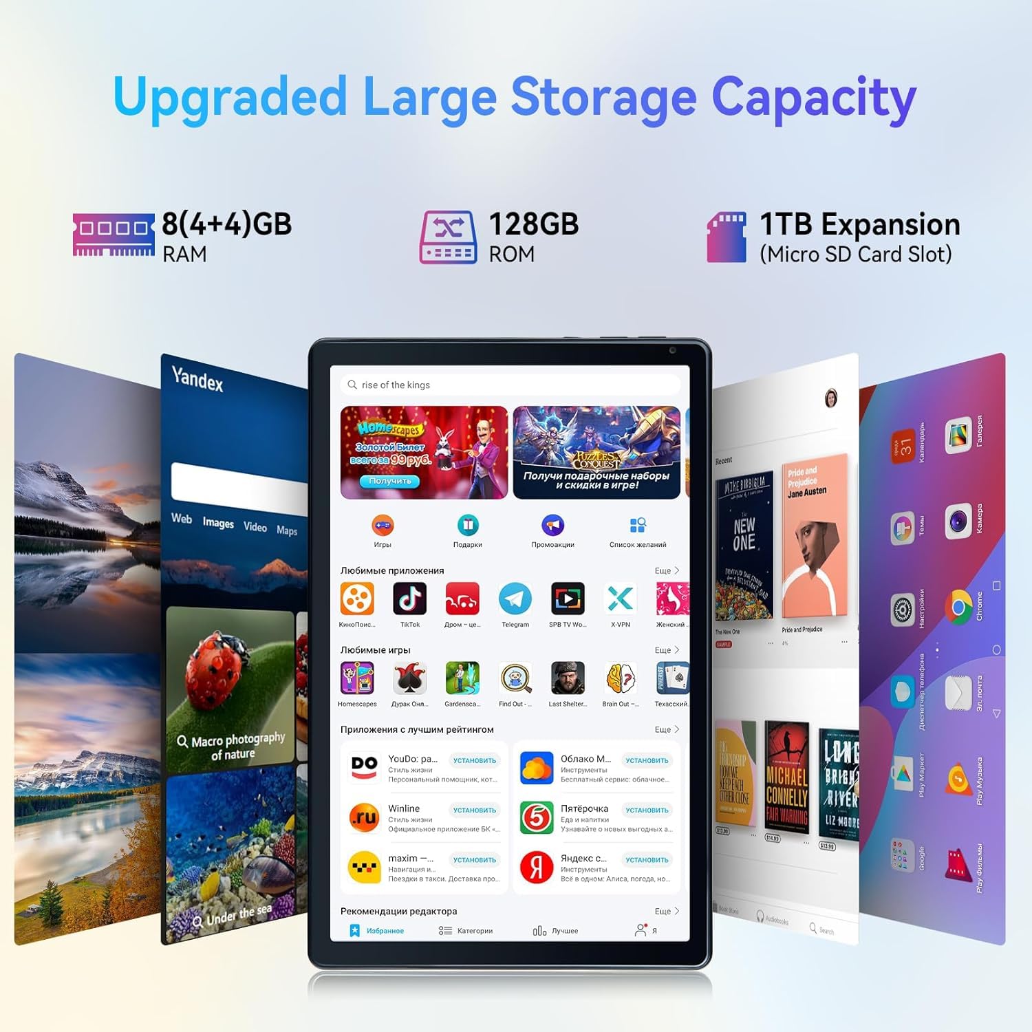 Snapklik.com : Jeazans Android Tablet, 10.1 Inch Tablets