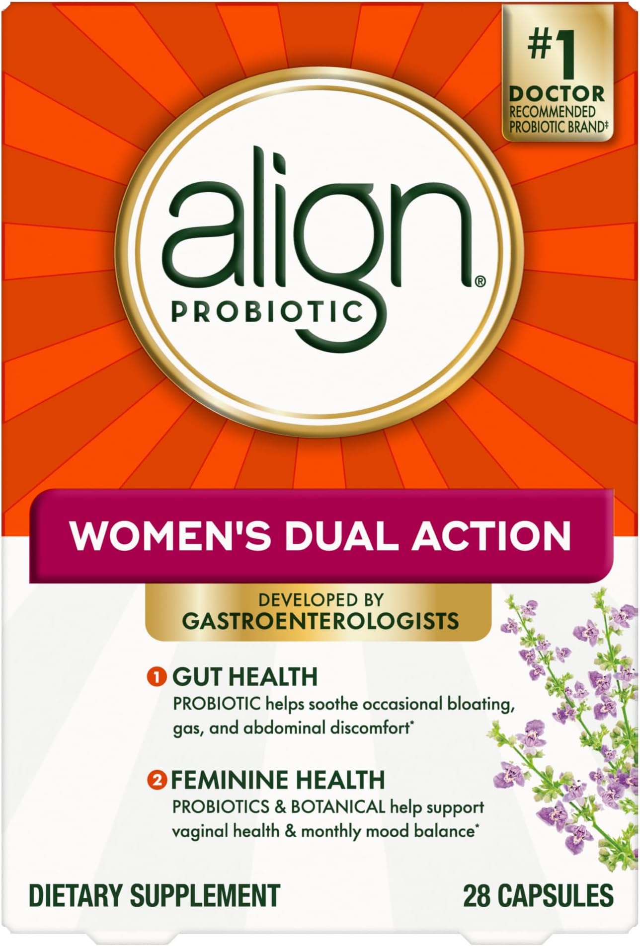 Amazon.com: Align Probiotic, Women's Dual Action, Probiotics for Women ...