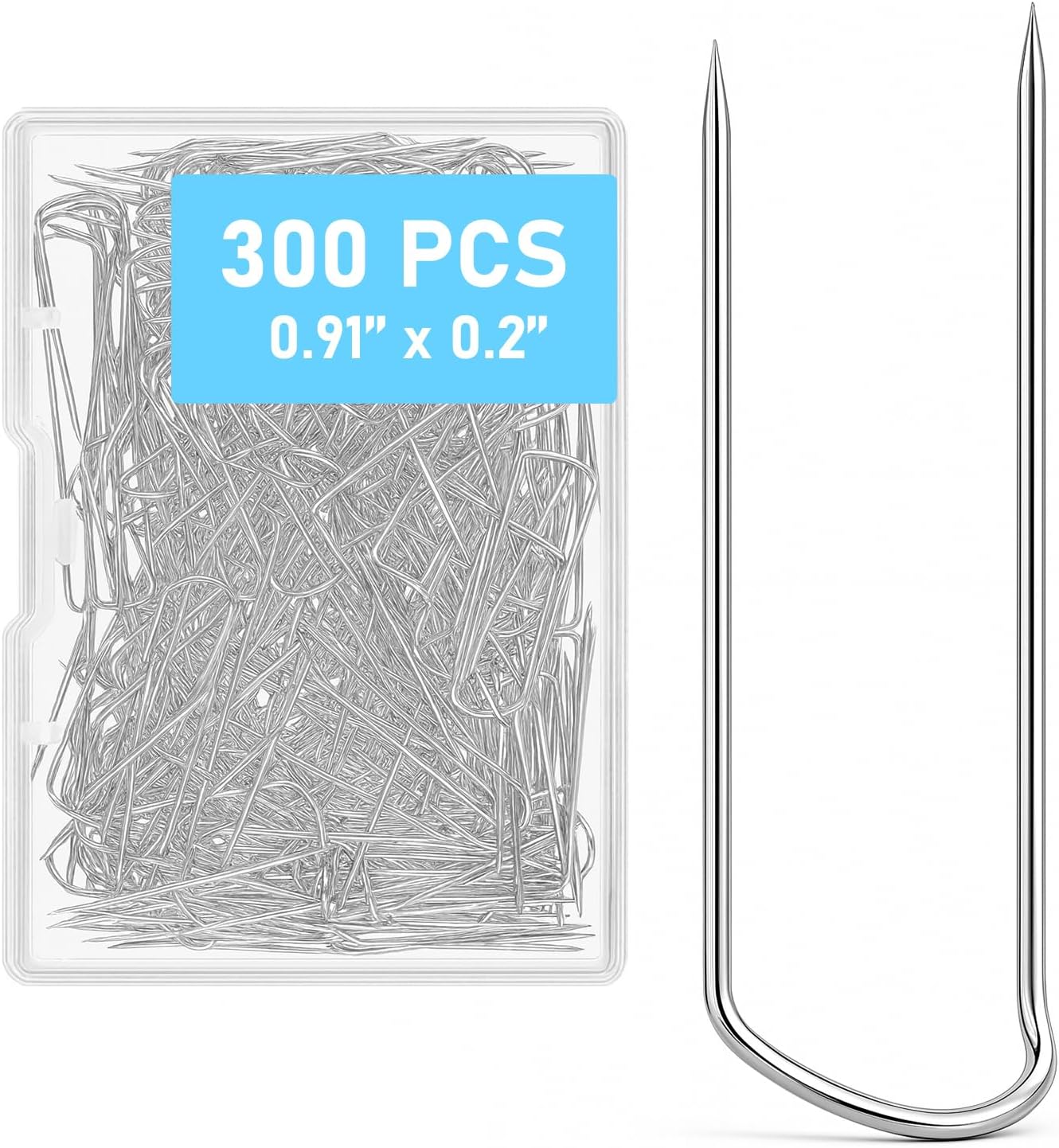 Amazon.com: 300 Pack U Pins for Crafts,0.9" x 0.28" Blocking Pins ...