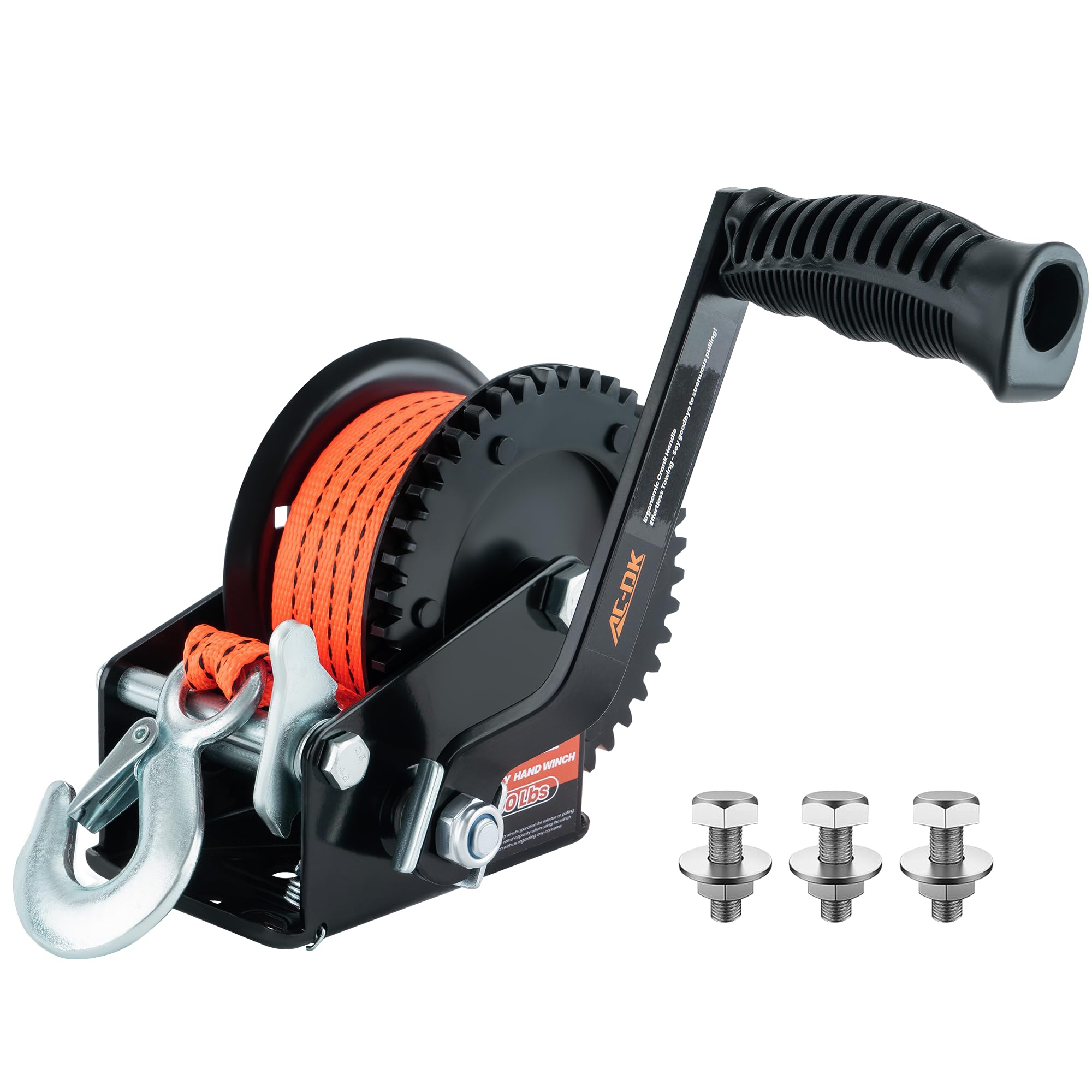 Snapklik.com : AC-DK 1600lbs Heavy Duty Boat Trailer Winch