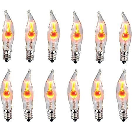 Creative Hobbies® 10J Flicker Flame Light Bulb -Flame Shaped, E26 ...