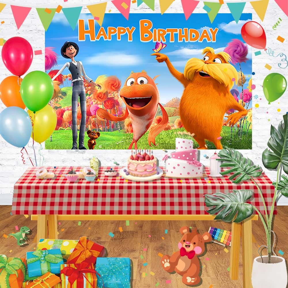 Lorax Birthday Invitation One Year Old
